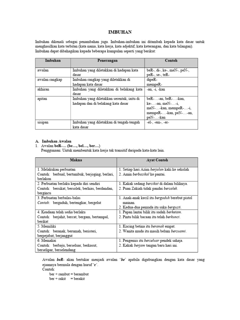 Imbuhan | PDF
