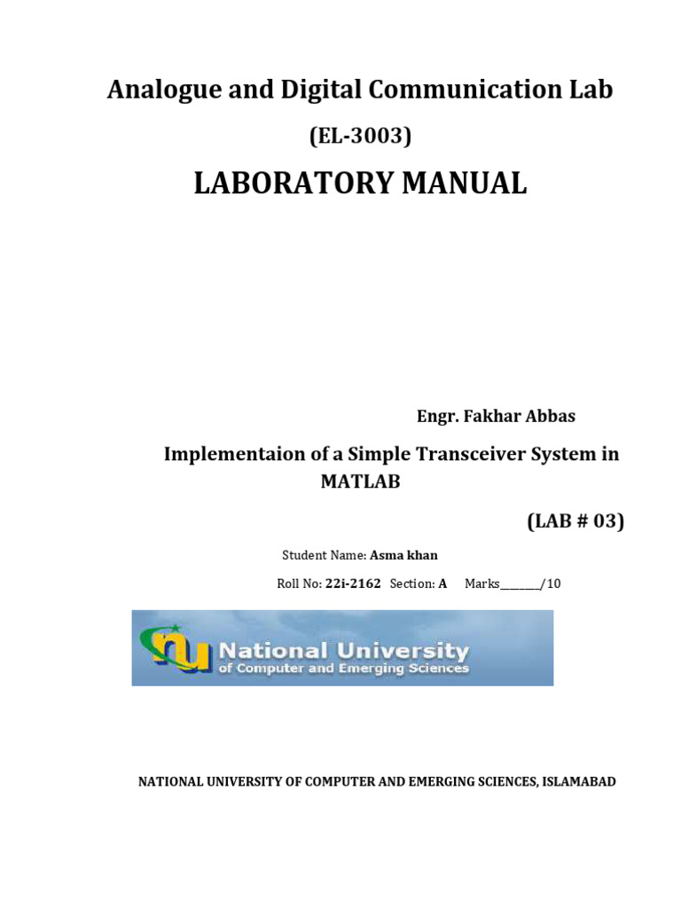 ADC - Lab - 03 - Fall - 2024 Lab 3 | PDF