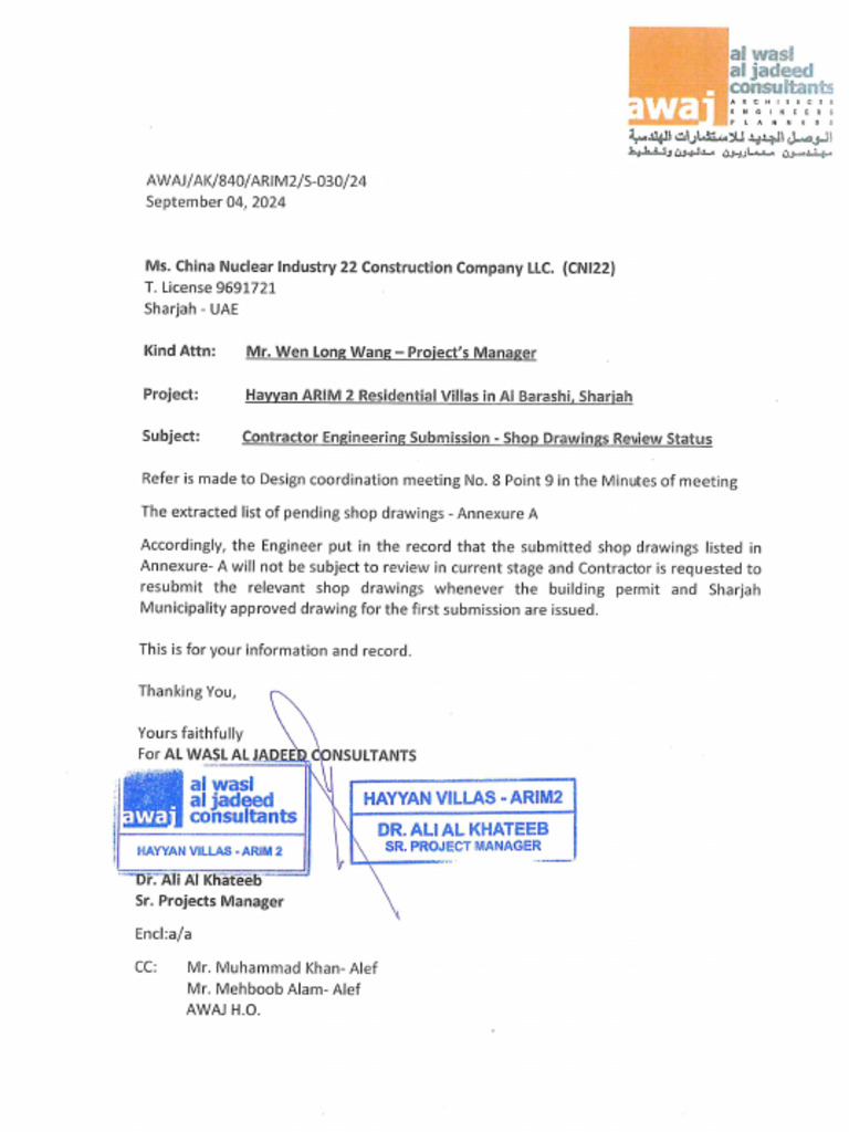 AWAJ-AK-840-ARIM2-S-030-24-Contractor Engineering Submission ...