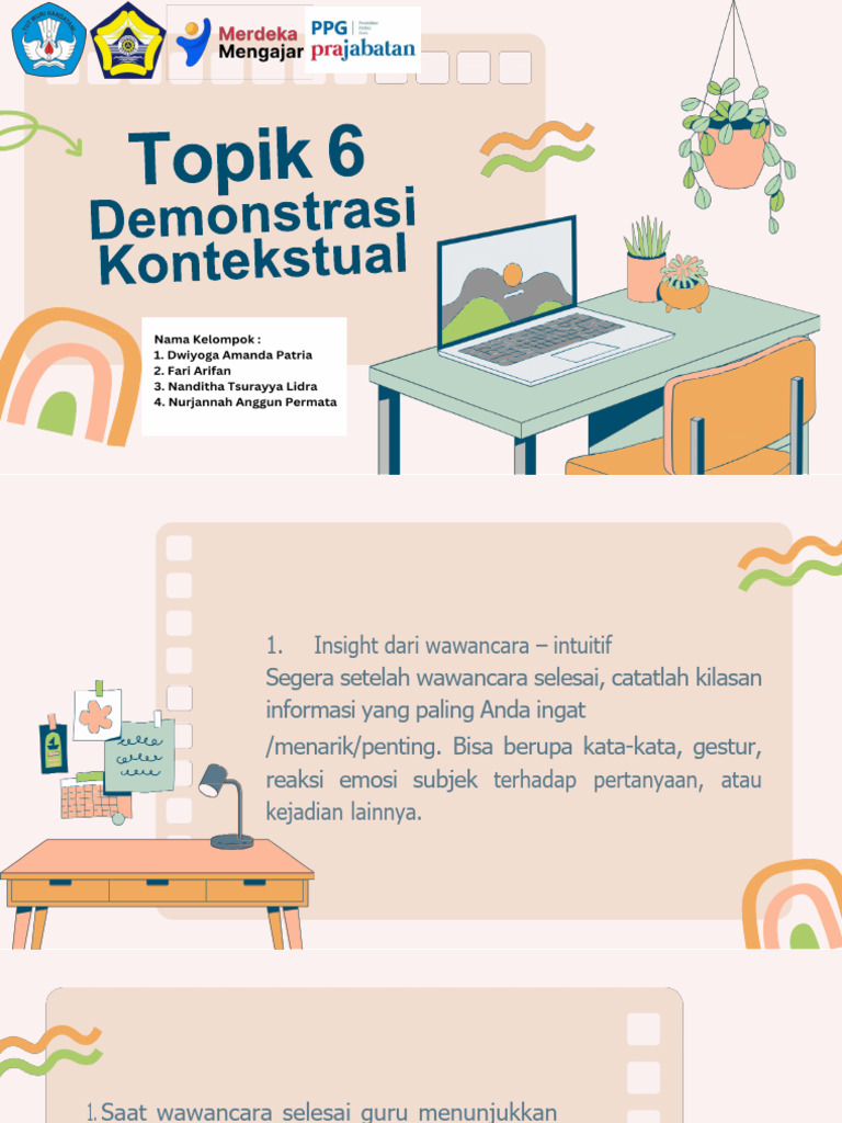 T6. Demonstrasi Kontekstual DT Kelompok 5 | PDF