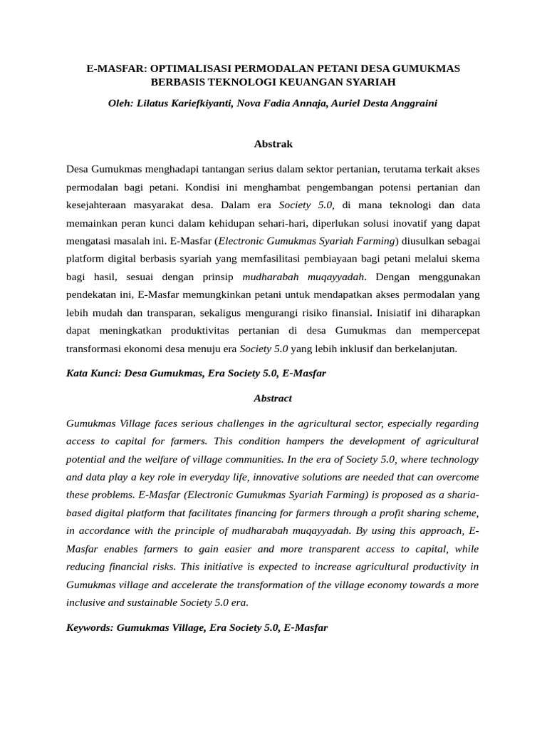 Abstrak Esai Jief | PDF