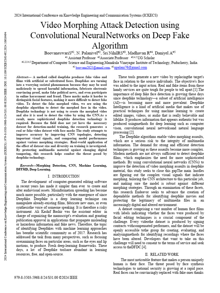 4Video_Morphing_Attack_Detection_using_Convolutional_Neural_Networks_on_Deep_Fake_Algorithm | PDF