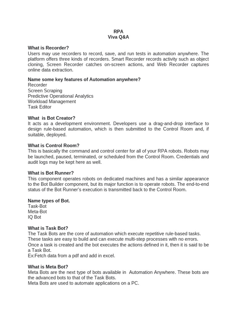 Viva Questions | PDF