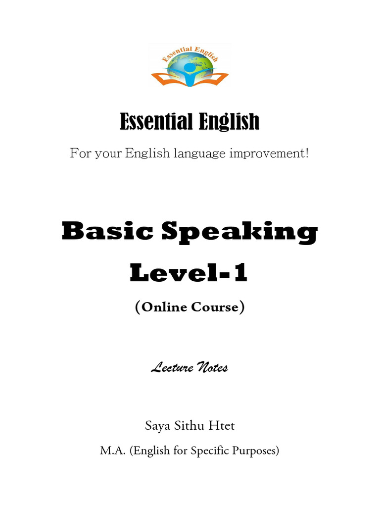 Essential Speaking | PDF