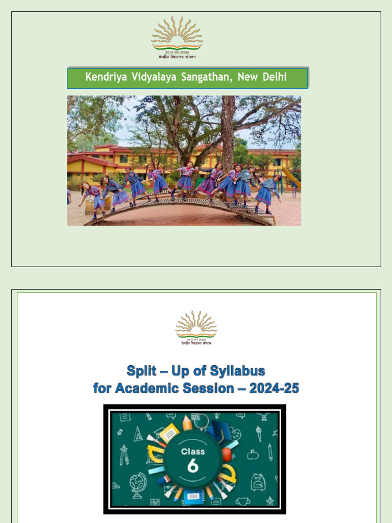 Revised Split-Up Syllabus-Class-VI-2024-25 | PDF