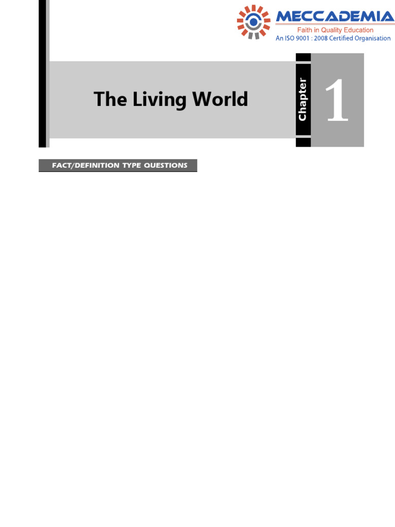 LIVING WORLD Chapter 1 G-11 | PDF