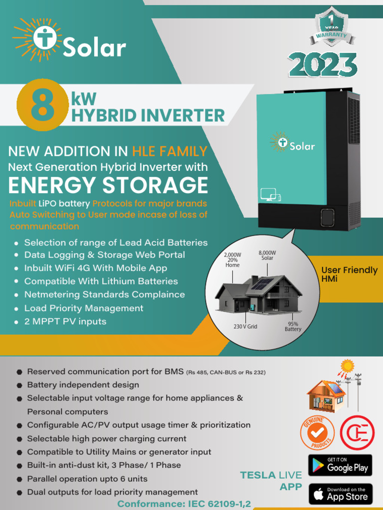 Tesla Infinity 8kw Hybrid Solar Inverter | PDF