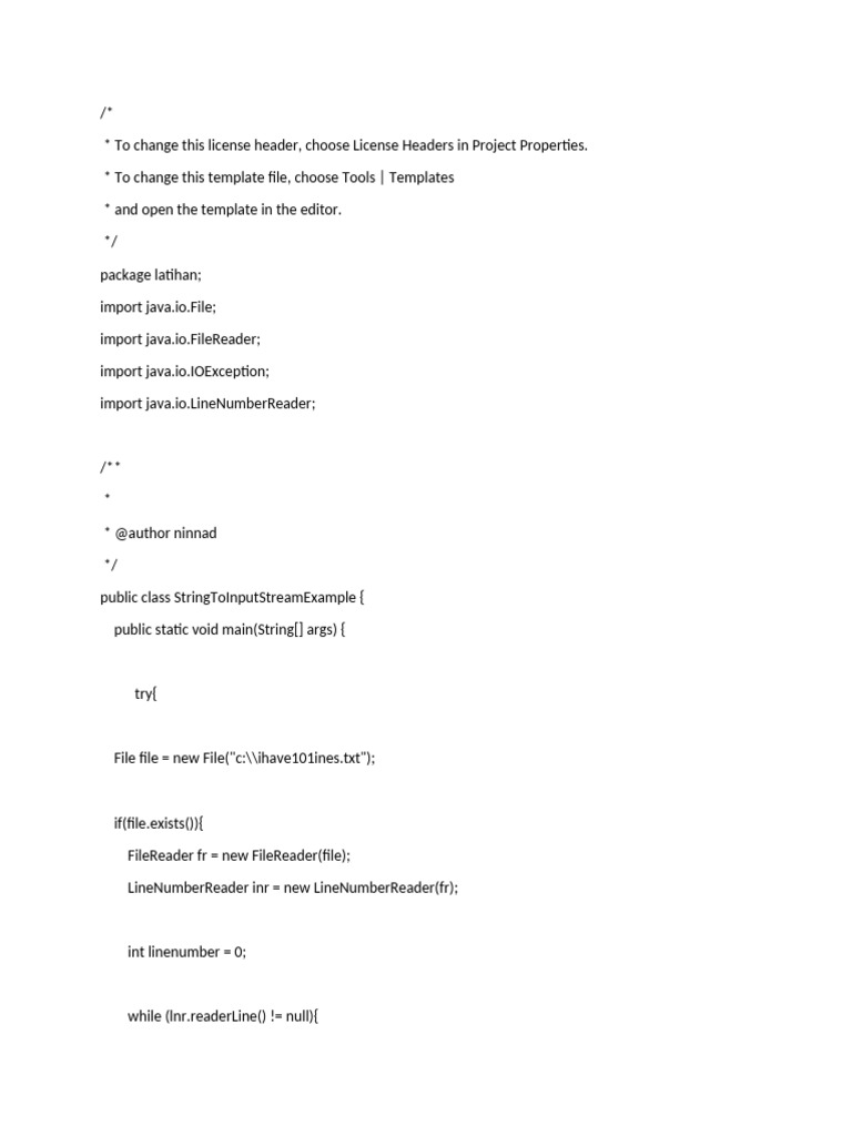 To Change This License Header | PDF