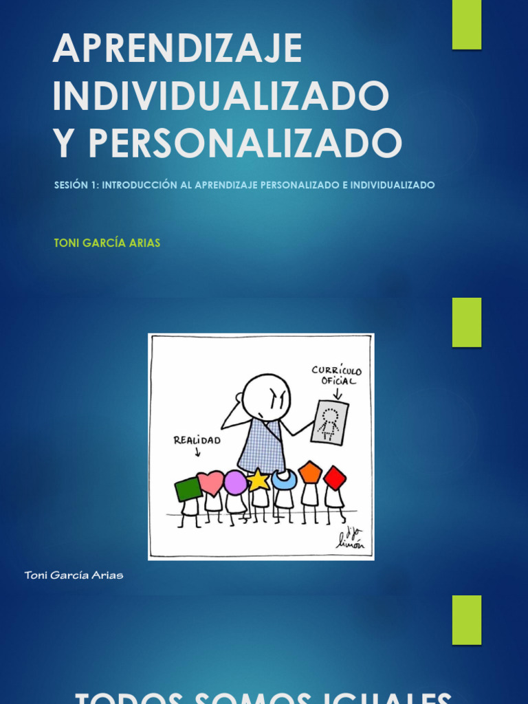 Texto 03 Concepto Y Principios del Aprendizaje Personalizado e Individualizado | PDF
