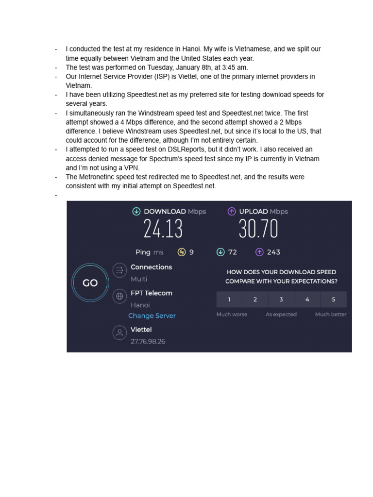 Speed Tests | PDF