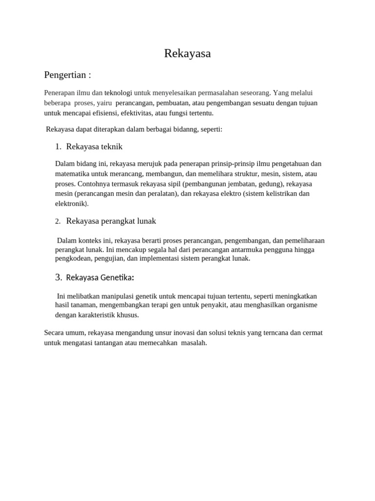Rekayasa | PDF