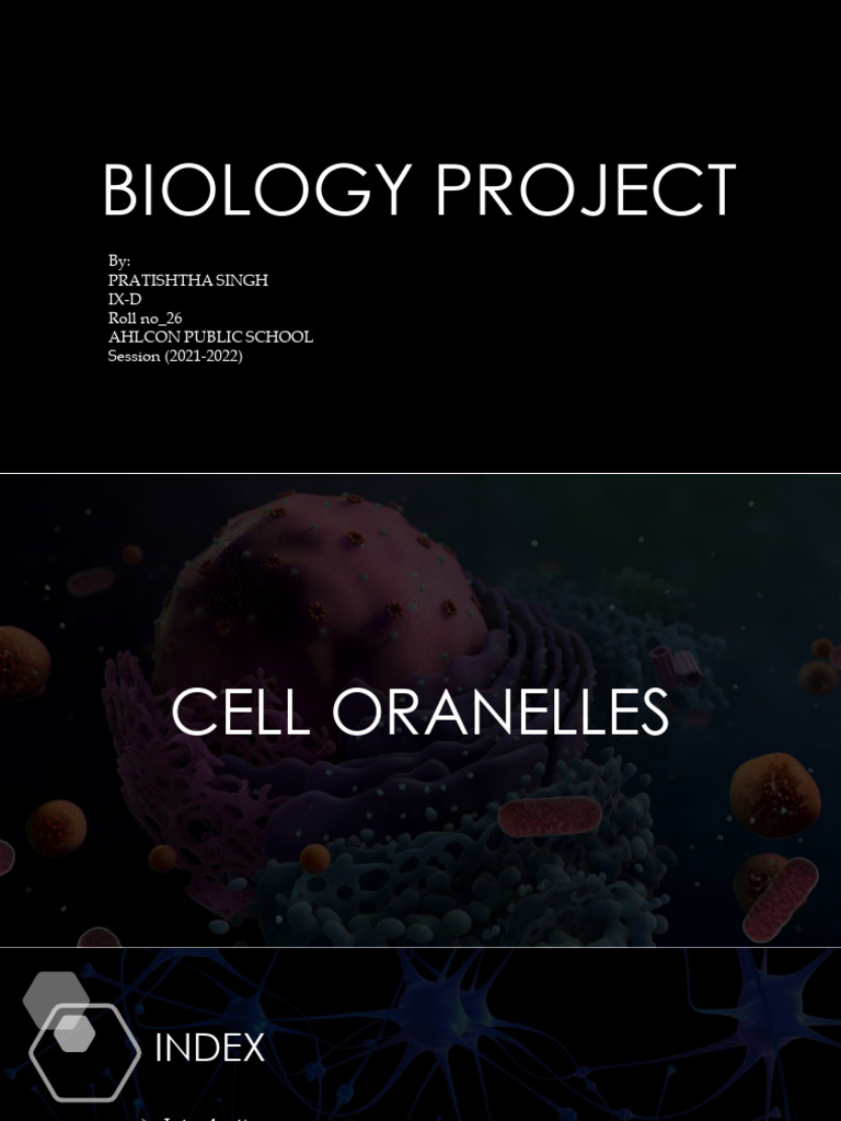 Cell Organelles Bio Project | PDF