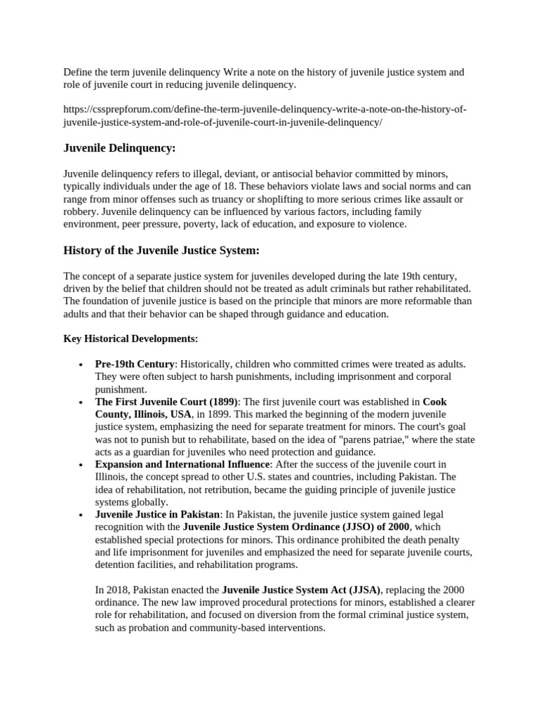 Juvenile Delinquency | PDF | Juvenile Delinquency | Juvenile Court