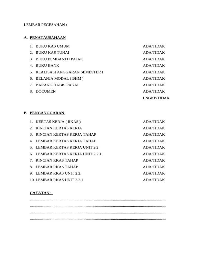 Lembar Monev | PDF