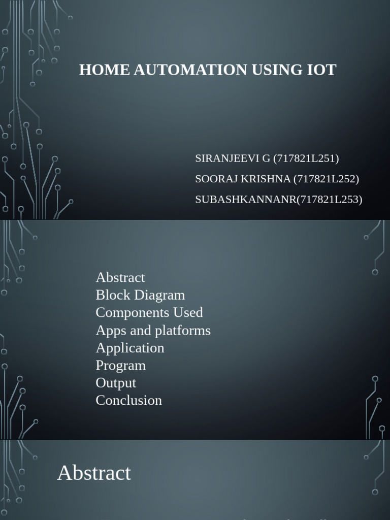 Home Automation Using Iot | PDF