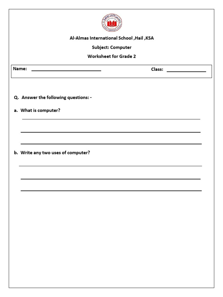 Computer Class 2 | PDF