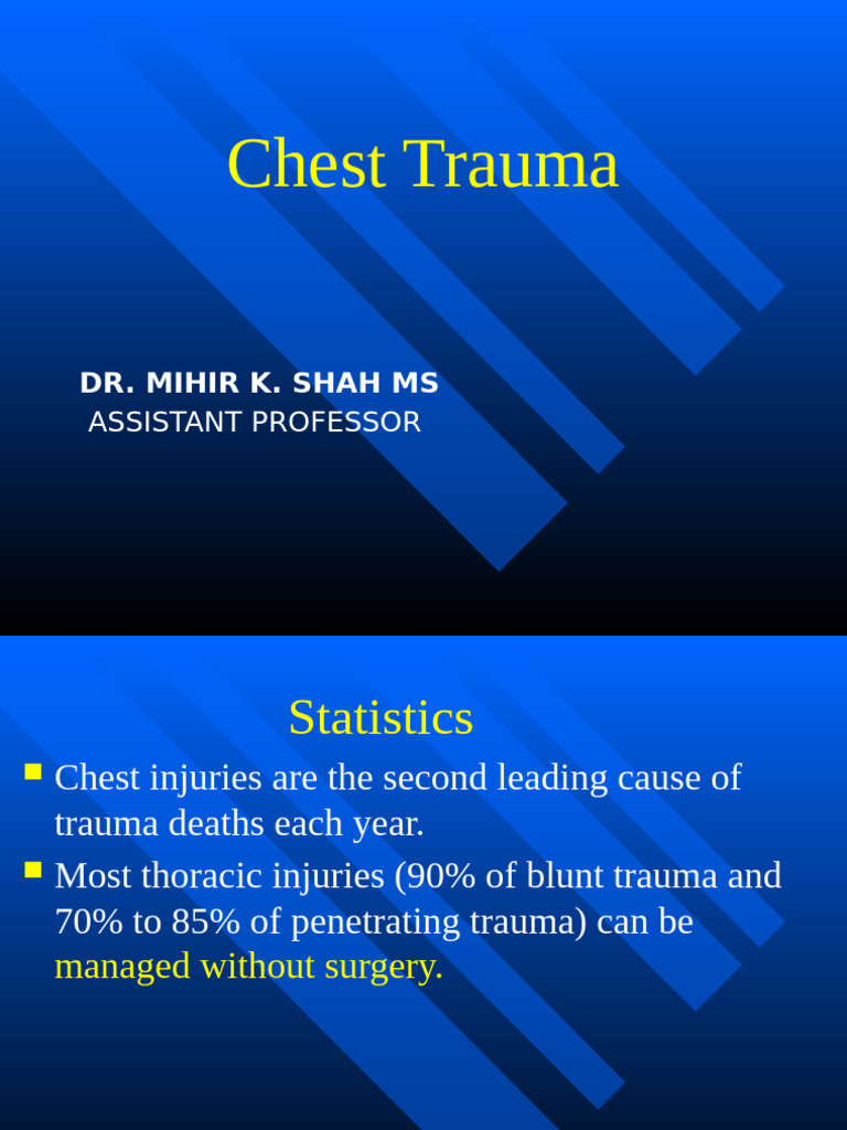 Chest Trauma | PDF