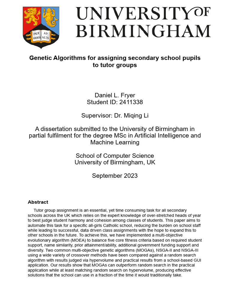 AI and Machine Learning Report Sample 4 | PDF