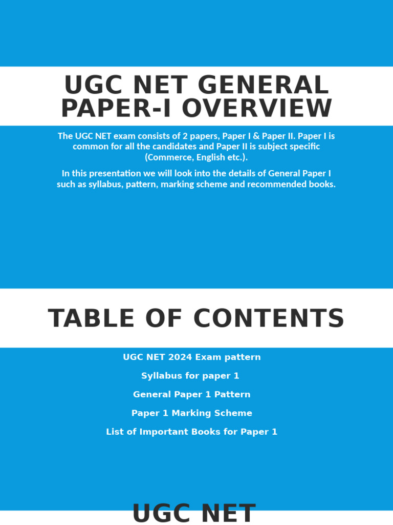 UGC NET Paper 1 Guide | PDF | Logic | Reason