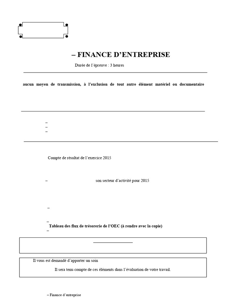UE6 - Sujet 2016 | PDF