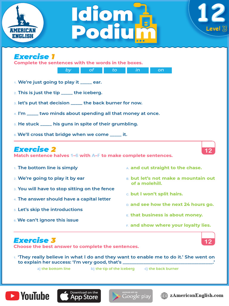 Idiom Podium Lvl3, Ep12 | PDF