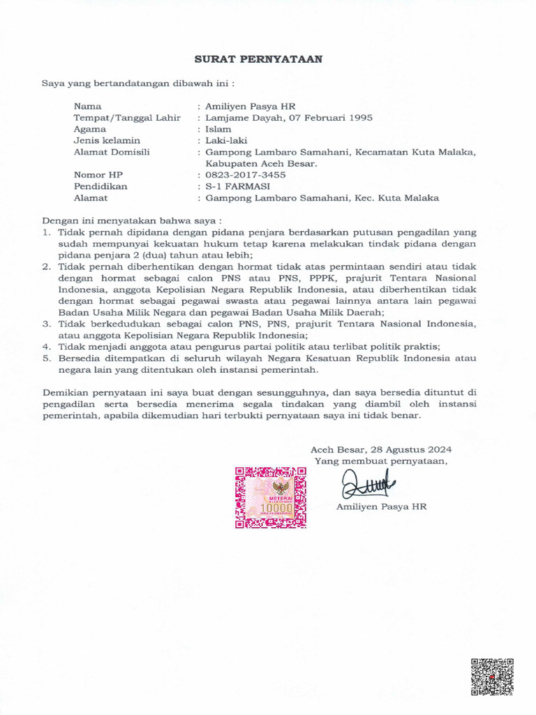 Pernyataan Amiliyen 05-09-2024 13.11 | PDF