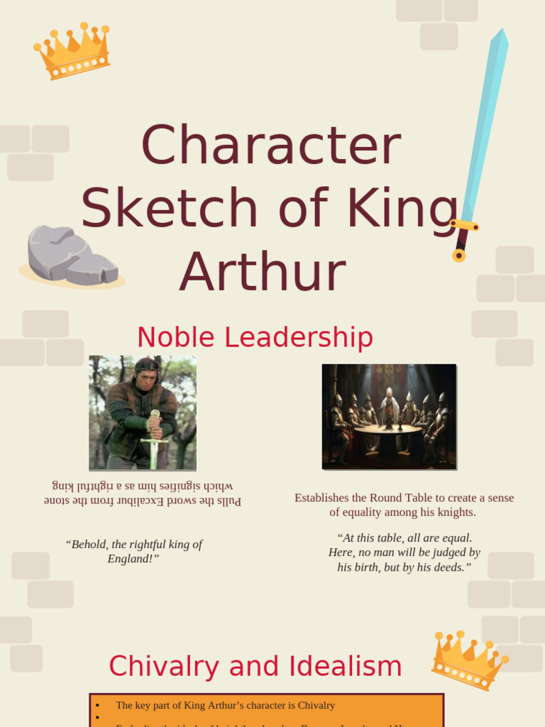 Character Sketch of King Arthur | PDF