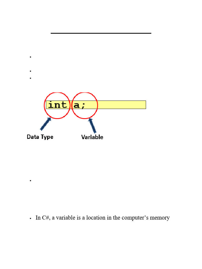 3.Variables and Datatypes | PDF 3.Variables and Datatypes | PDF
