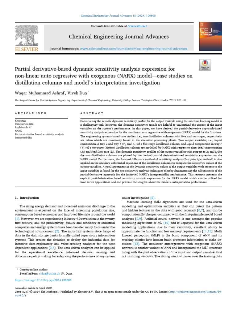 Partial-derivative-based-dynamic-sensitivity-analysis-expres_2024_Chemical-E | PDF