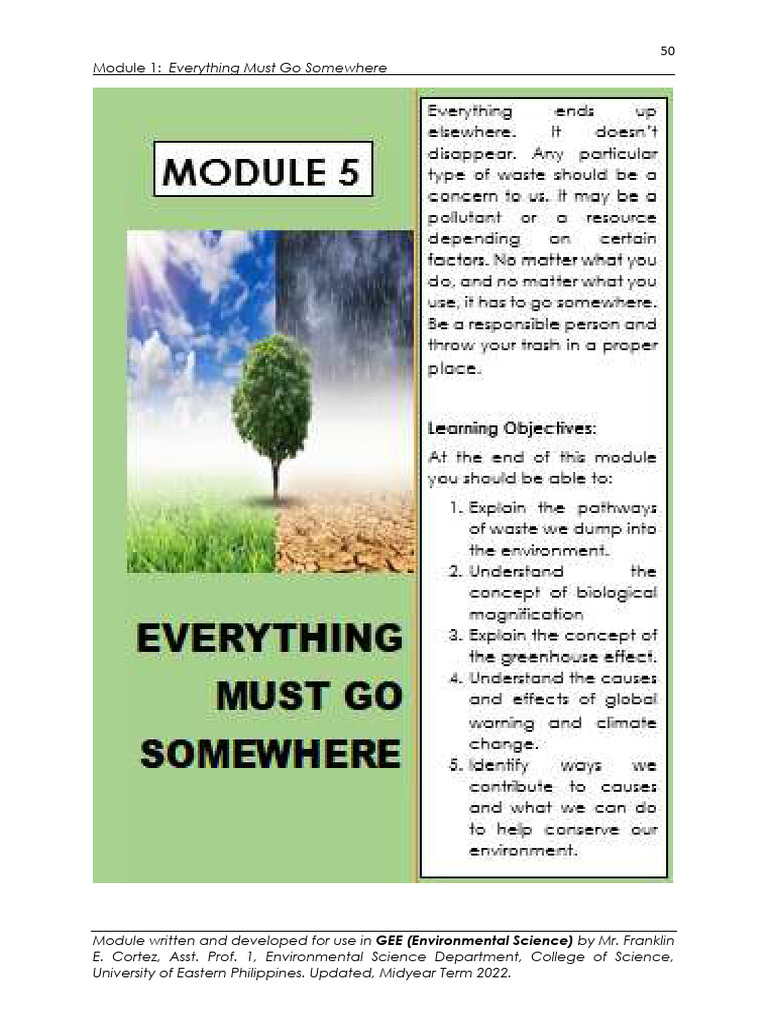 2022 - Envi Sci Module5 | PDF
