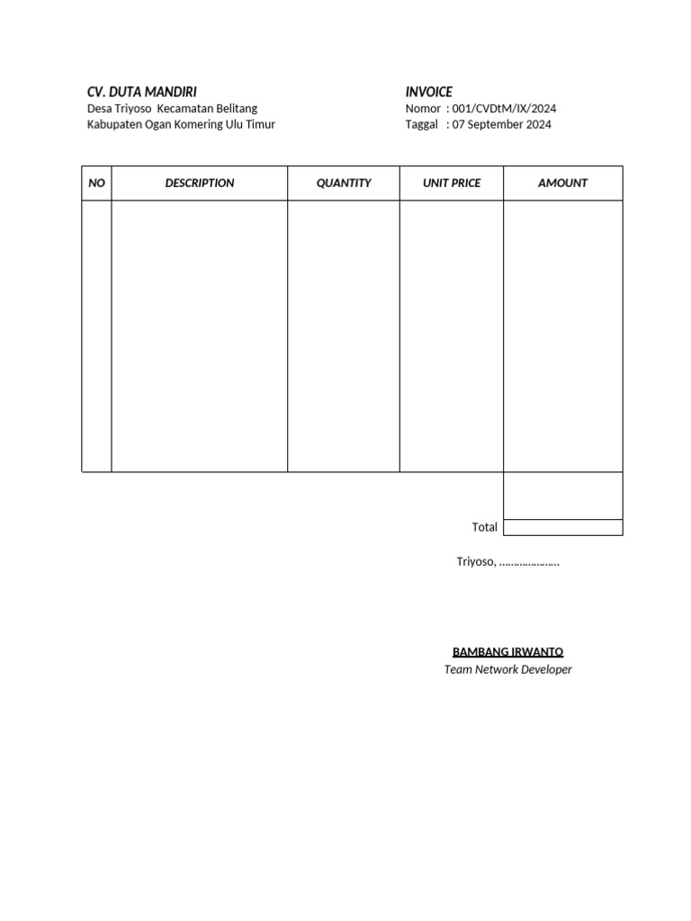 CV Invoice | PDF | Computers