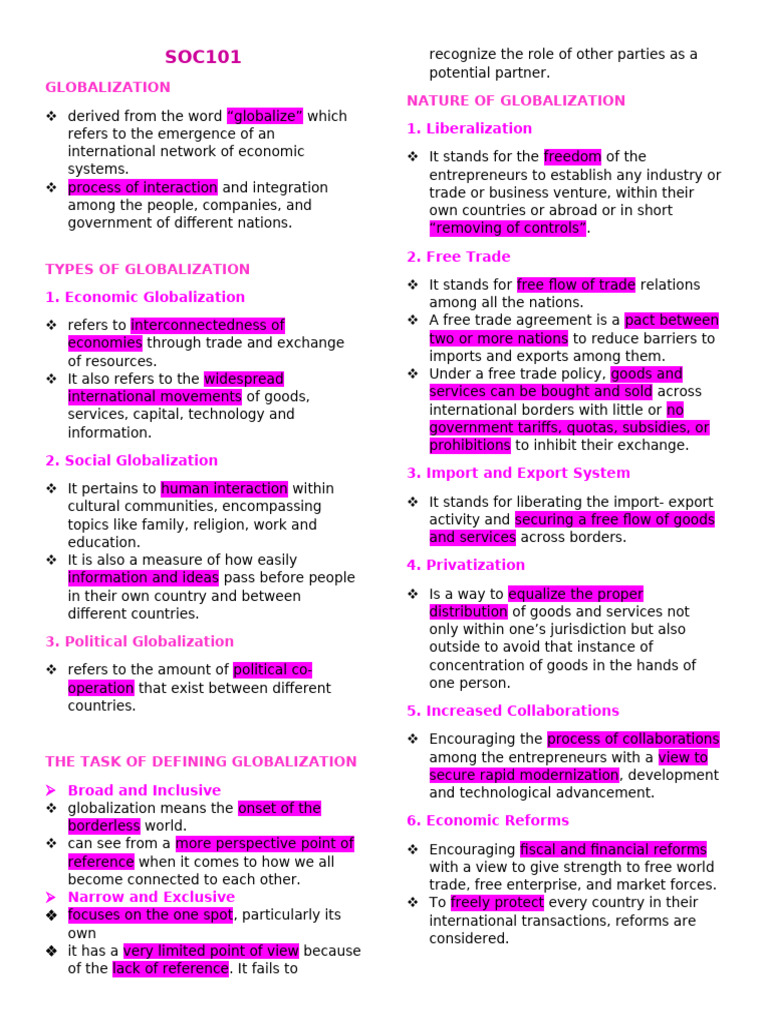 SOC101 - Prelim Reviewer | PDF | Monetary Policy | Politics