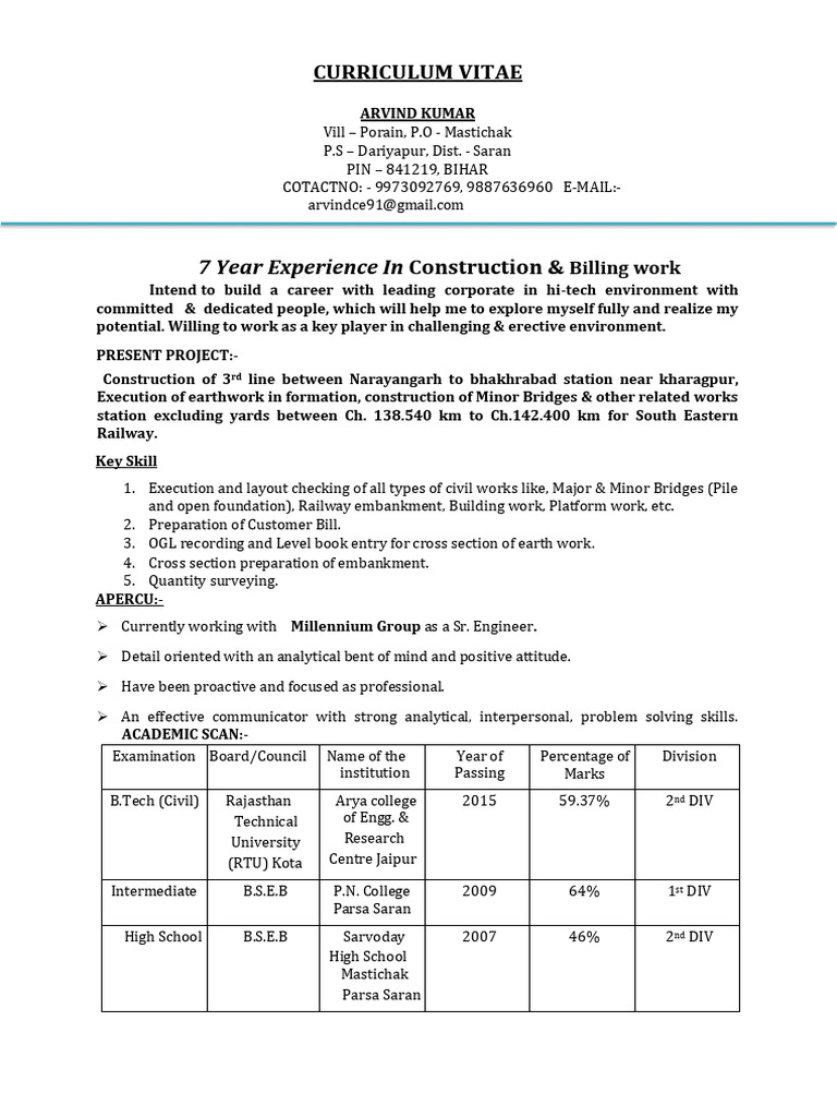 Arvind CV Jan-23 | PDF