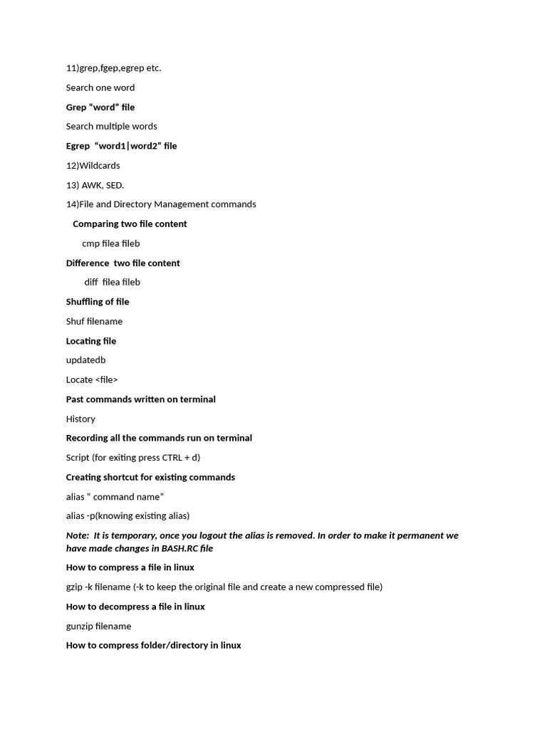 Basic Linux Commands | PDF