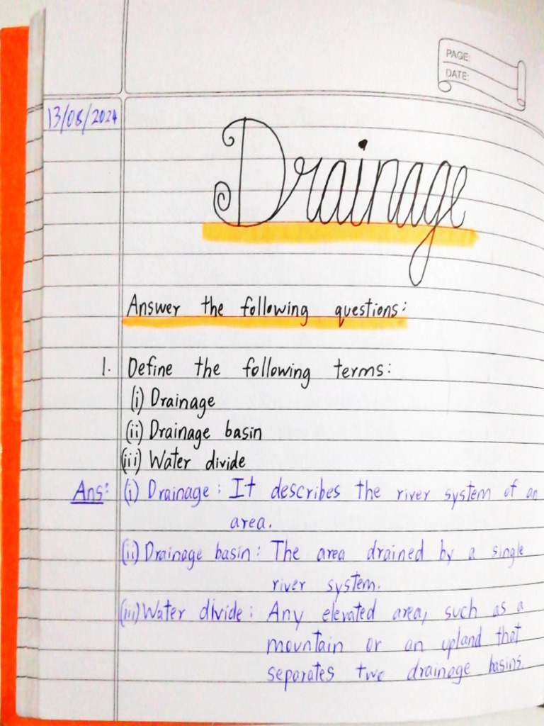 Drainage Notes | PDF