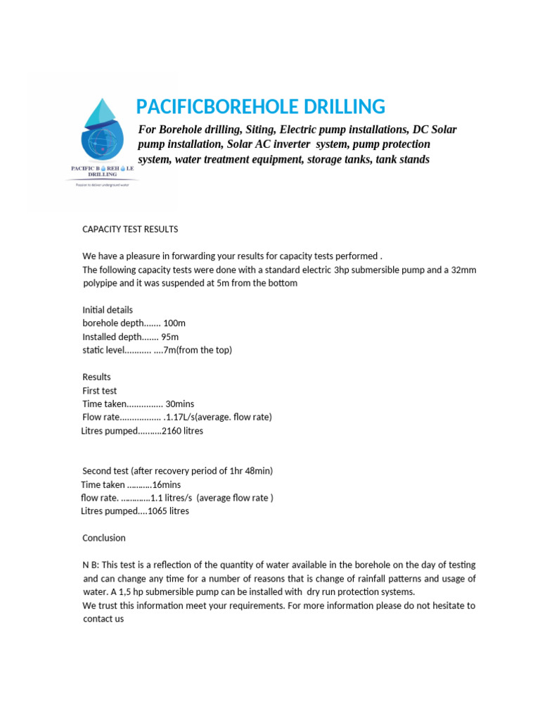 CAP TEST template | PDF