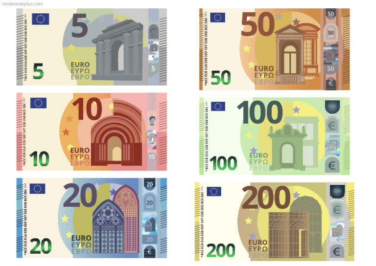 Billets Euros A Imprimer | PDF