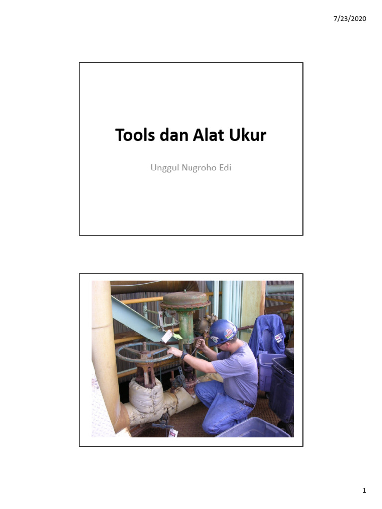 Microsoft PowerPoint - Penggunaan Tools Dan Alat Ukur | PDF