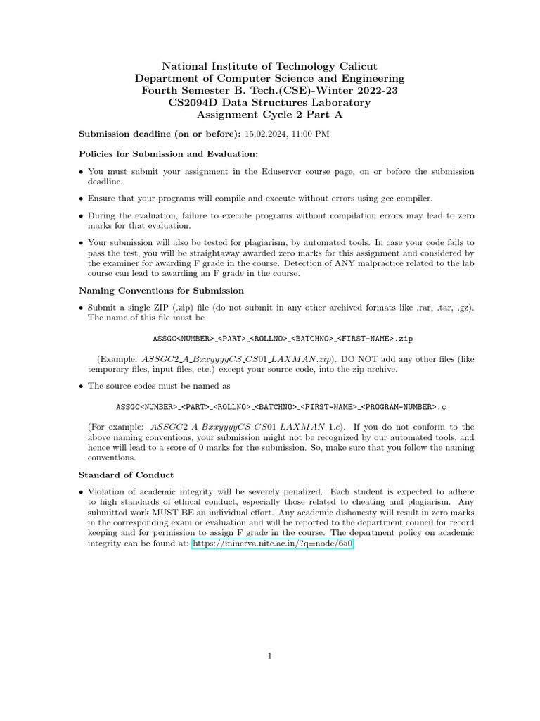 DS Lab Cycle2 Part A | PDF