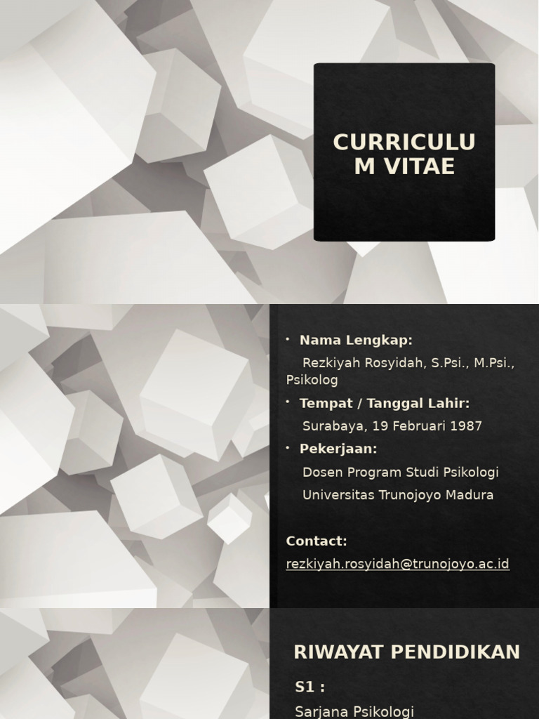 CV - Pembicara | PDF