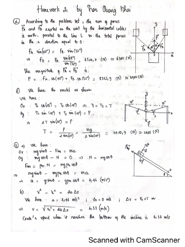 Homework Physics 2-2 | PDF