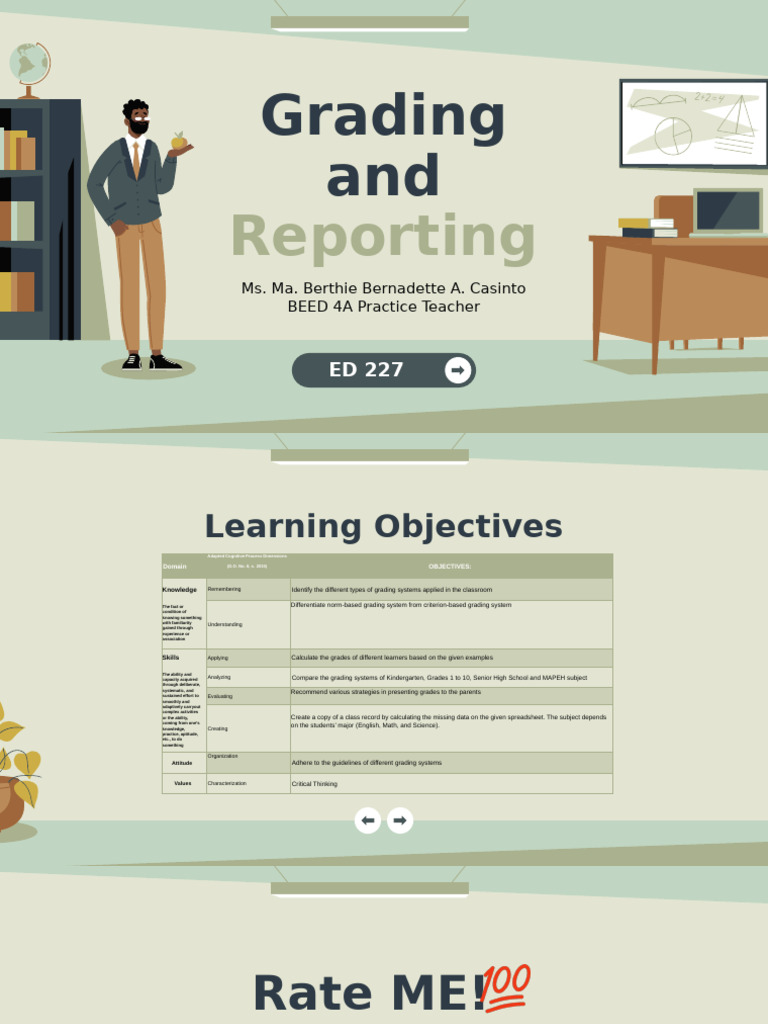 Grading and Reporting 1 | PDF
