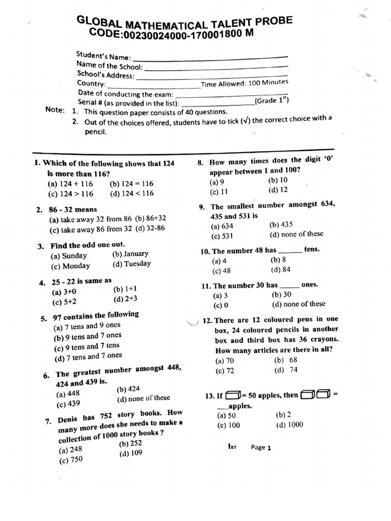 Specimen QP Maths 23-24 | PDF