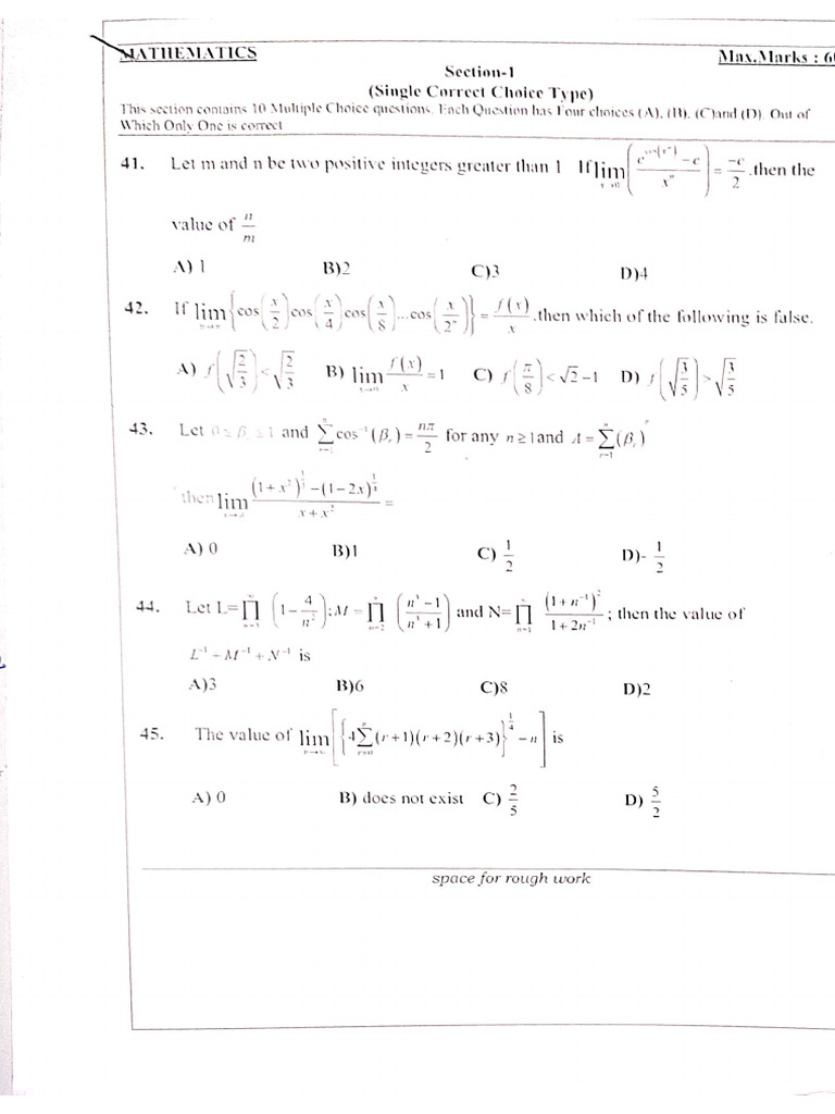 Limits With DPP Adv | PDF