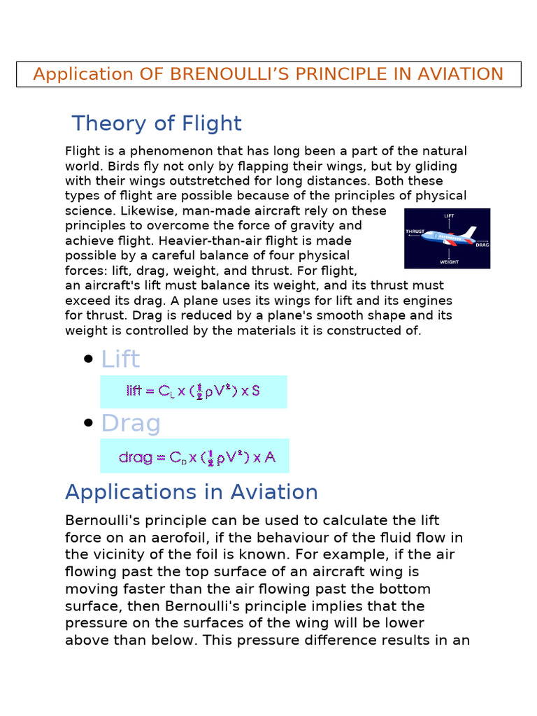 Theory of Flight | PDF