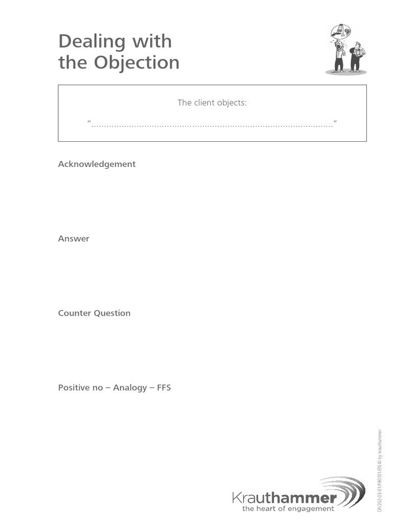 Dealing With The Objection | PDF