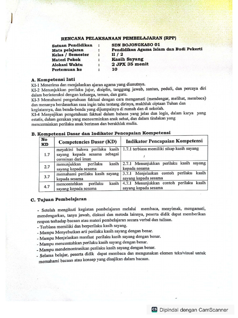 RPP Modul Ajar Kelas 2 PAI | PDF