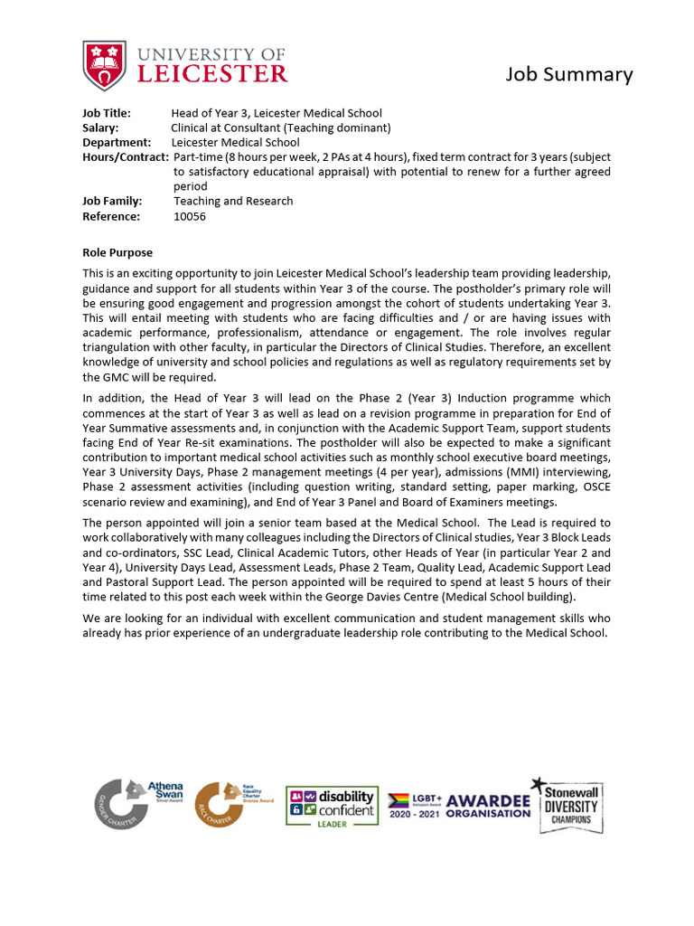 Head of Year 3 | PDF