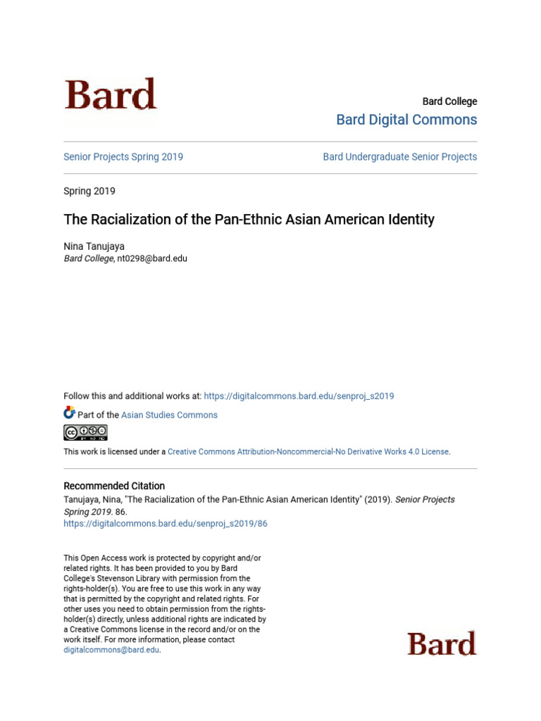 The Racialization of The Pan-Ethnic Asian American Identity | PDF