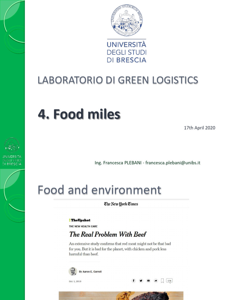 04 - 2020 - LGL-Food Miles | PDF
